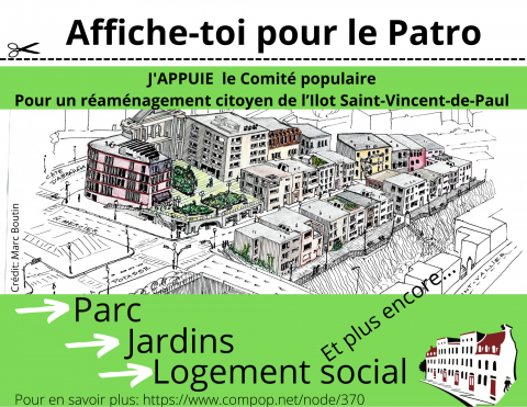 "Affiche-toi" pour le Patro | Comité populaire Saint-Jean-Baptiste